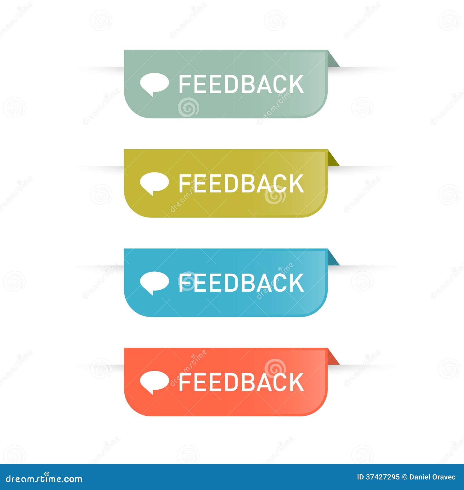 Vector Feedback Icons stock vector. Illustration of corner - 37427295