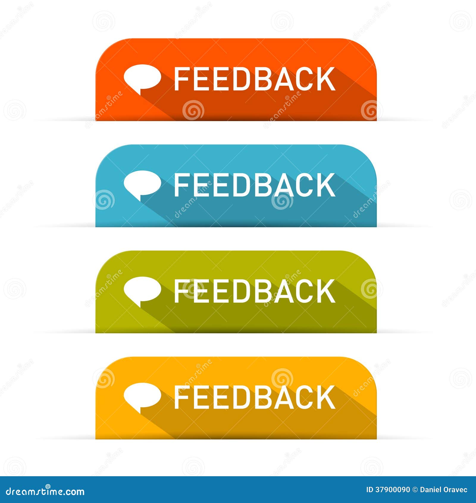 Vector Feedback Icons Set stock vector. Illustration of label - 37900090