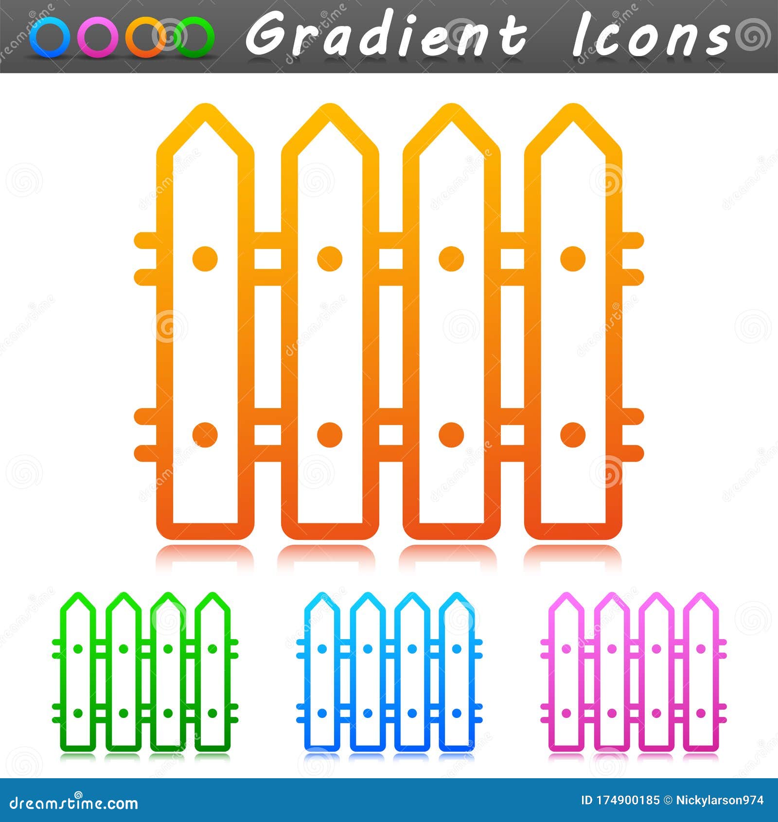 Vector Fencing Symbol Icon Design Stock Vector - Illustration of vector ...