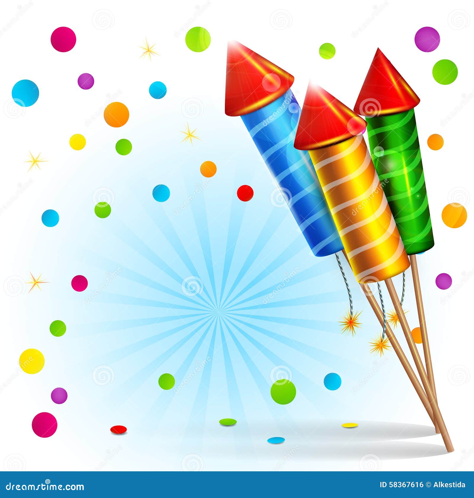 Firecrackers Royalty-Free Illustration | CartoonDealer.com #11580678