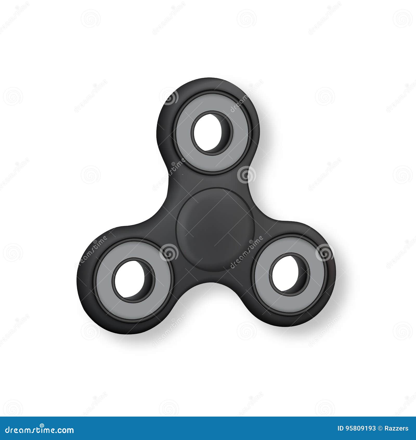 Vector Fidget Spinner Toy Isolated Stock Vector - Illustration of ...