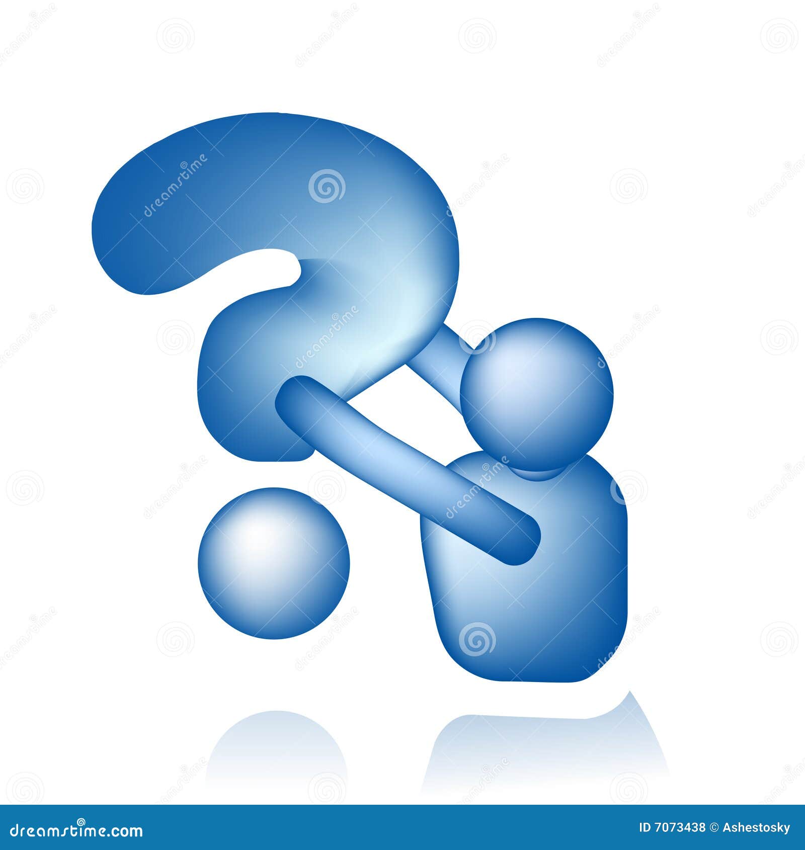 Vector Figure with Big Question Stock Vector - Illustration of question ...