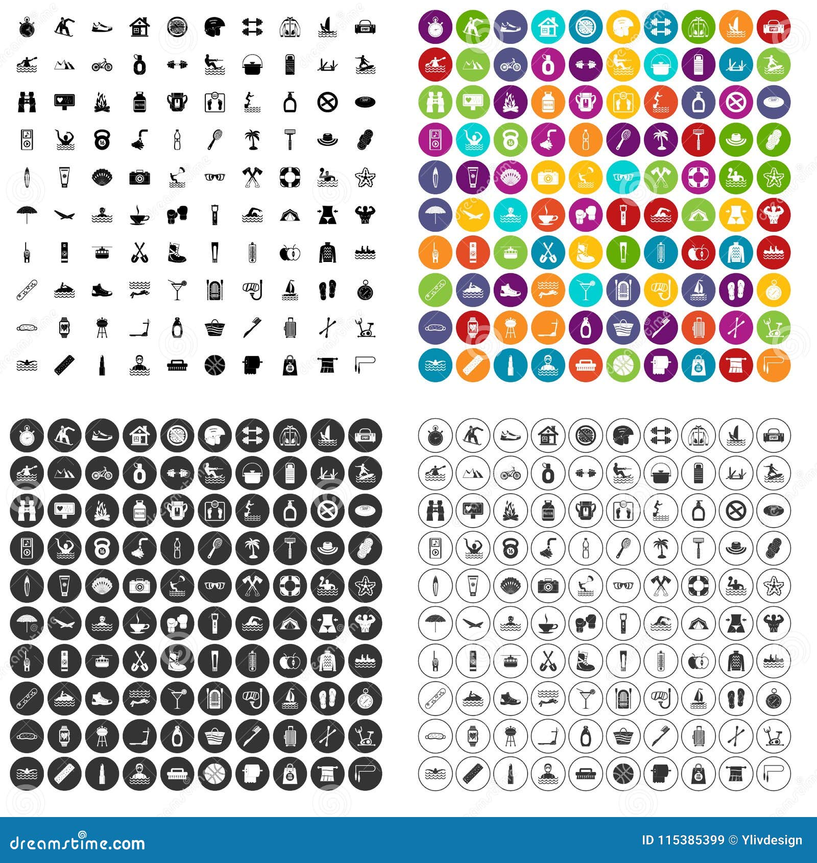 100 Vector Fijado De La Salud Humana Iconos Variable Ilustración del ...