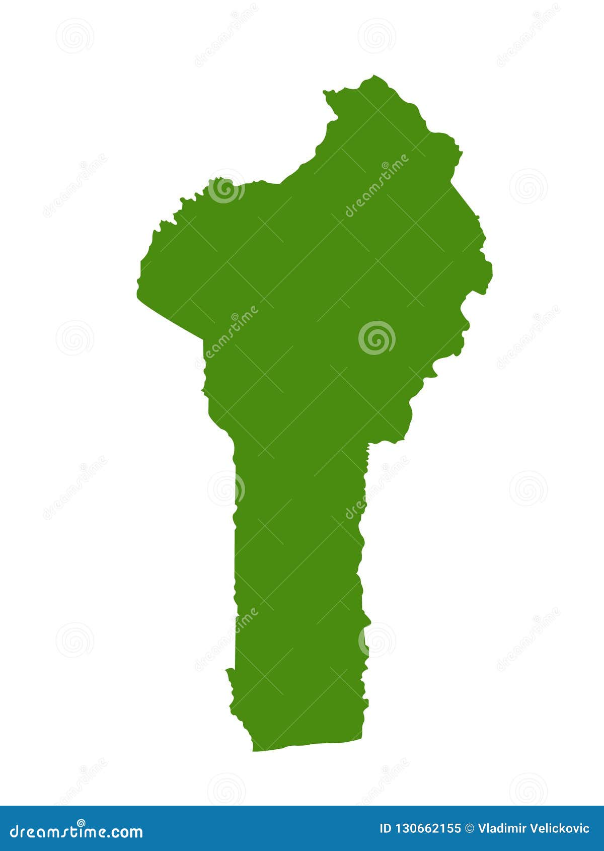 Benin Map - Country in West Africa Stock Vector - Illustration of world ...