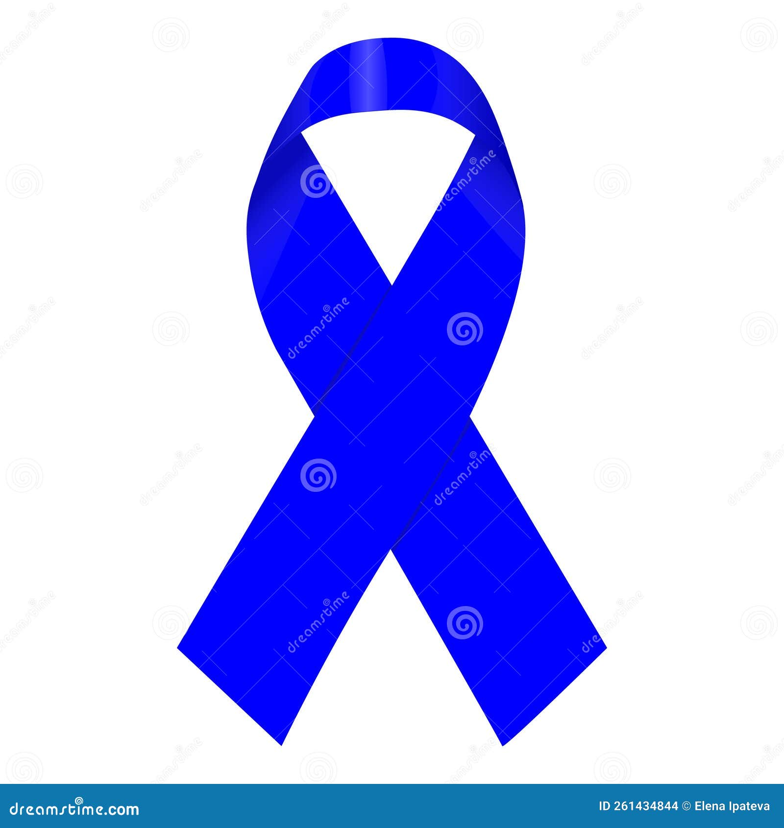 Vector File of Blue Awareness Ribbon for Peace Stock Vector ...