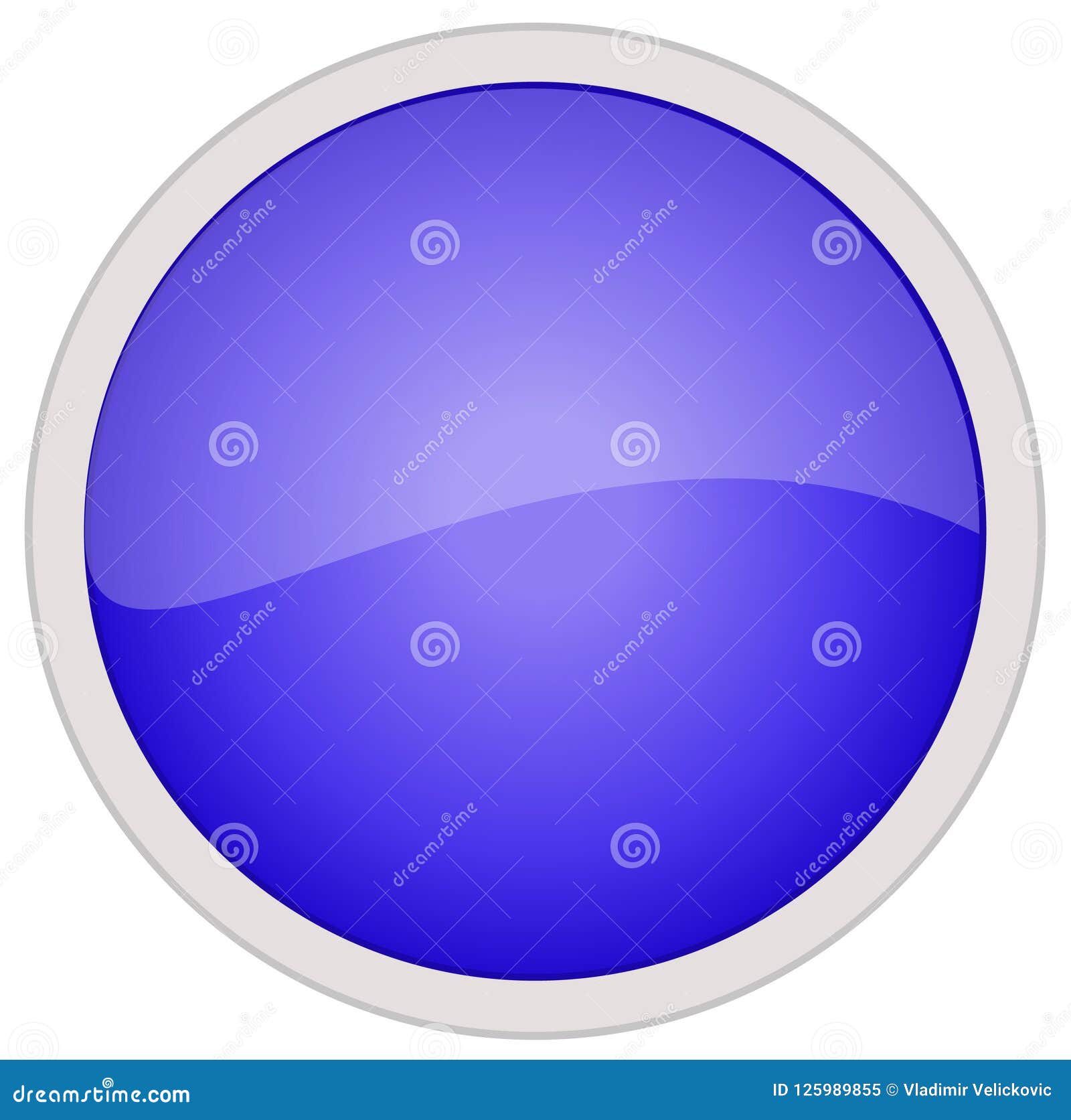 Button icon, circle stock vector. Illustration of button - 125989855
