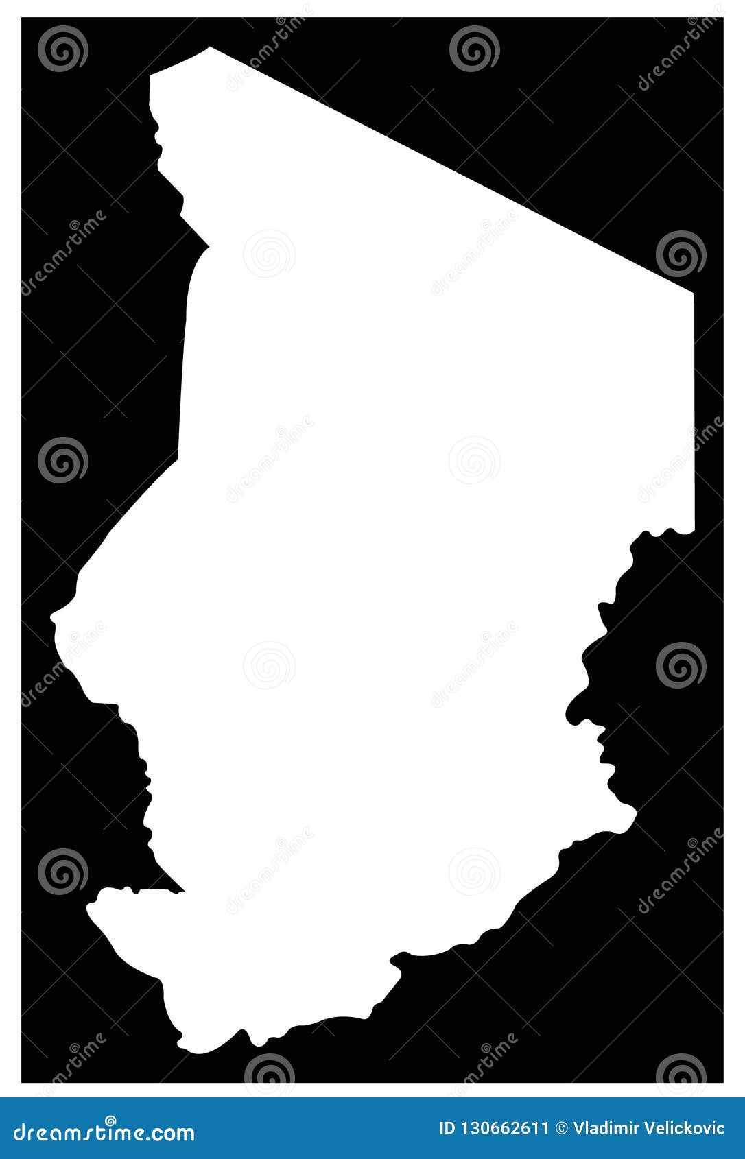 Map Of Chad In Africa Cartoon Vector | CartoonDealer.com #206997445