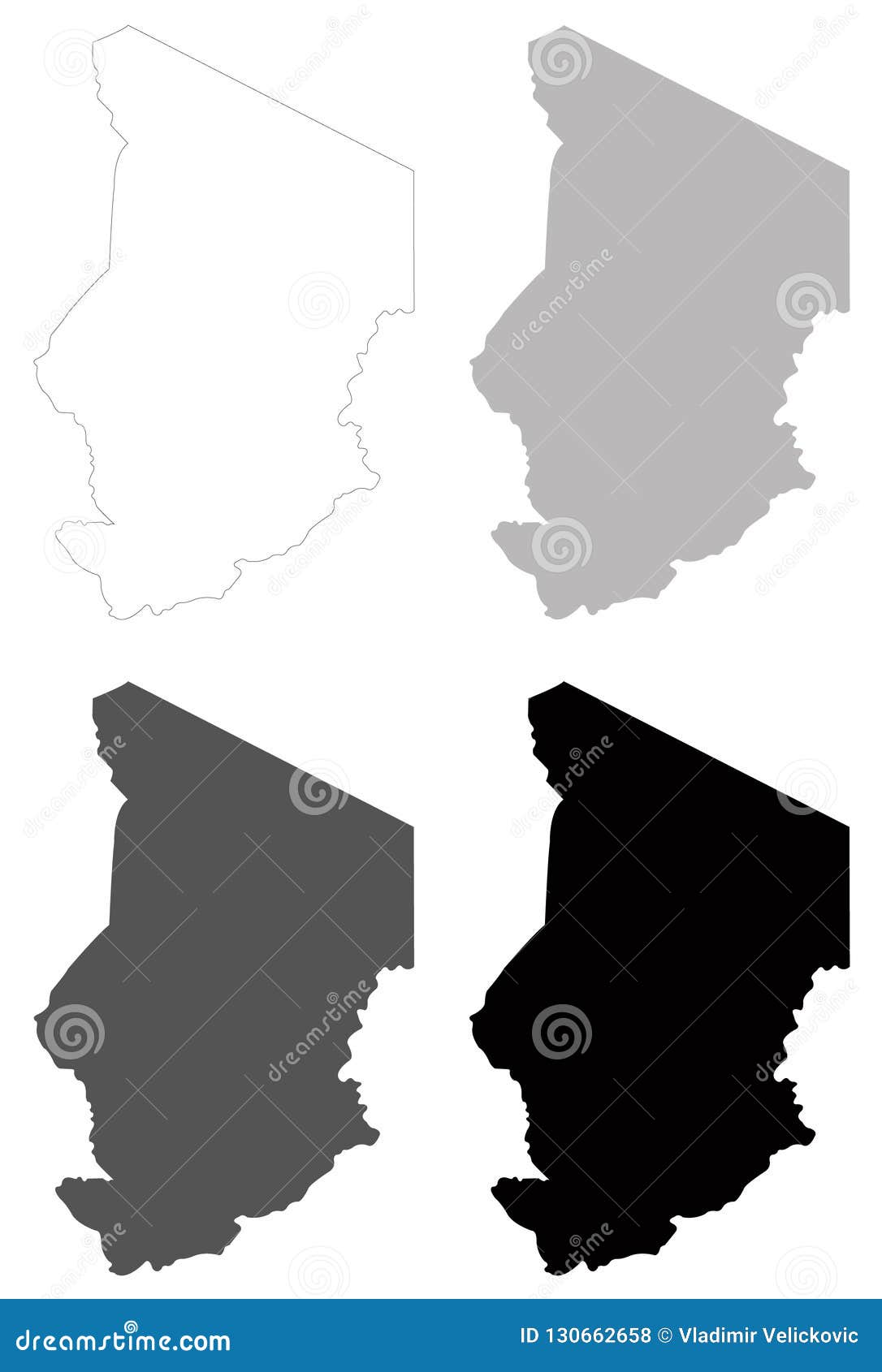 Map Of Chad In Africa Cartoon Vector | CartoonDealer.com #206997445