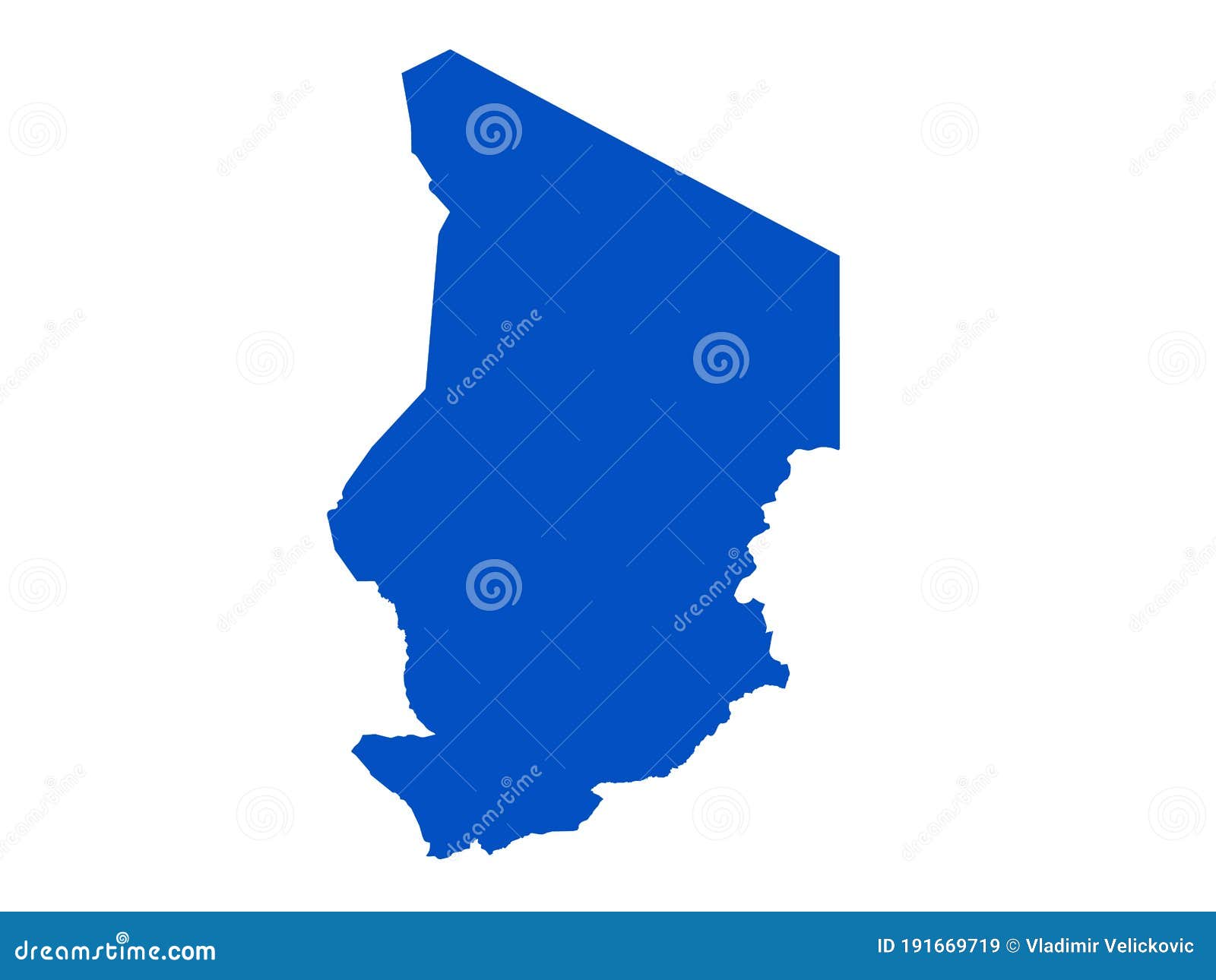 Chad map - state of Chad stock illustration. Illustration of state ...