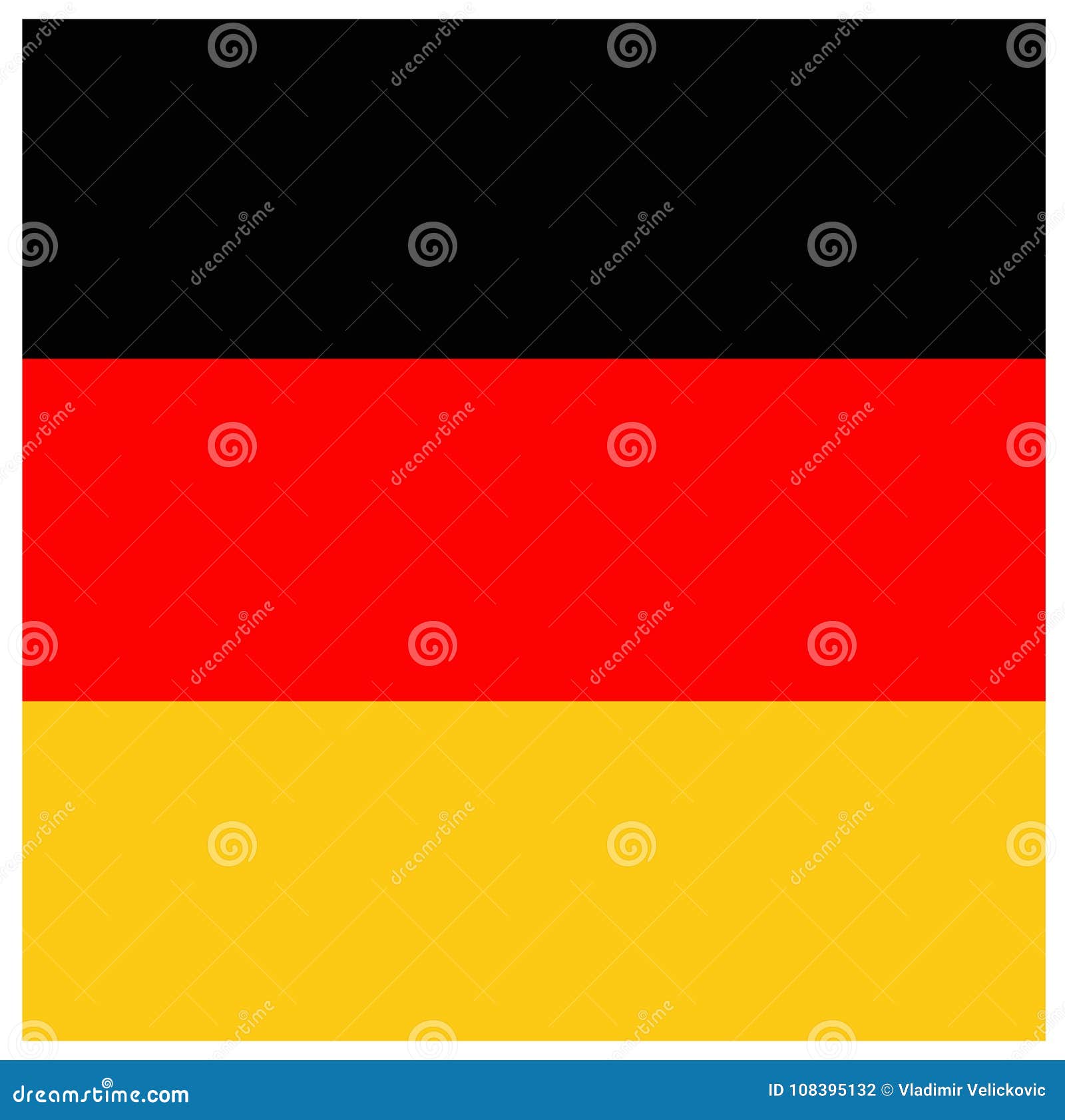 Germany Flag, Banner - Country in Europe Stock Vector - Illustration of ...