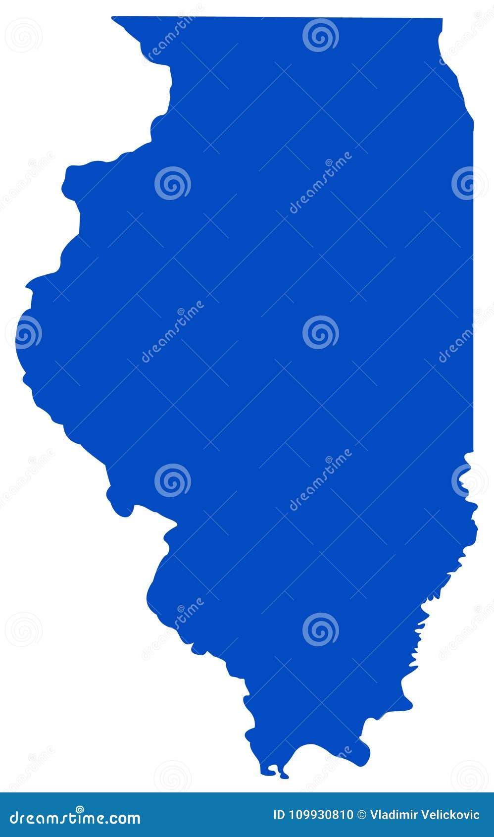 Illinois Map - State in the Midwestern Region of the United States ...