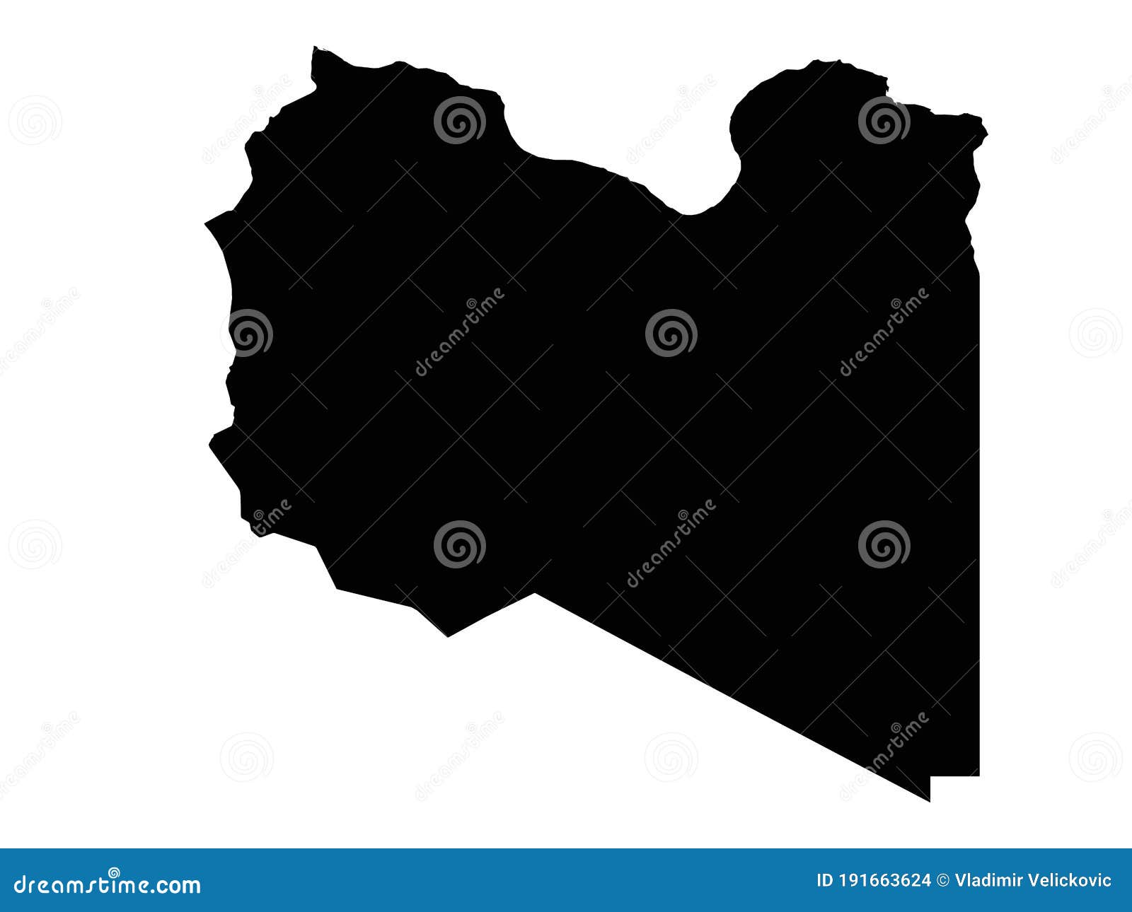 Libya map - state of Libya stock illustration. Illustration of tripoli ...