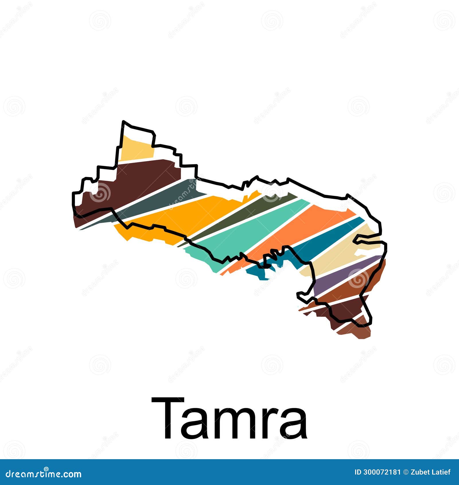 Vector File Map of Tamra, Outline Map of Israel Country Vector Design ...