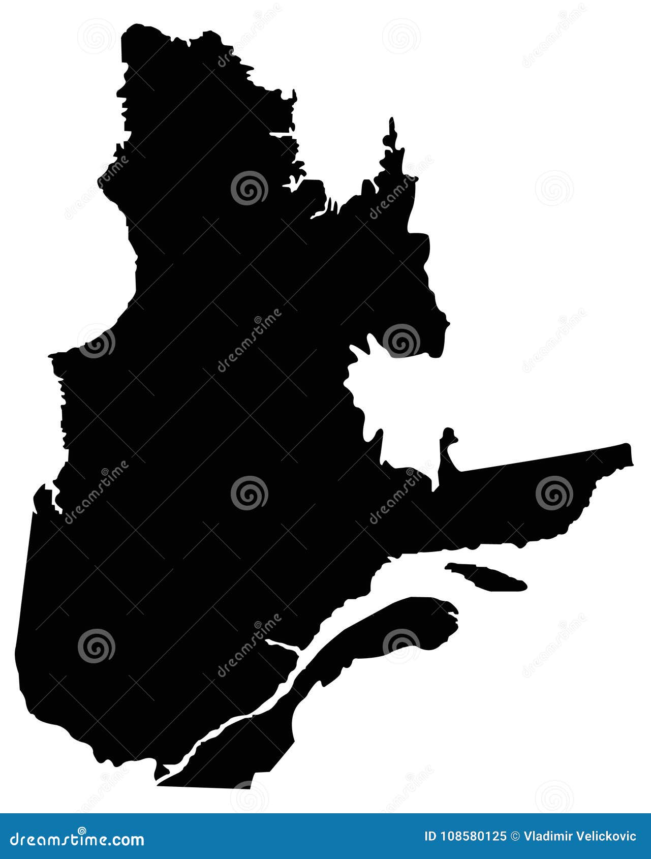 Map Of Quebec Cartoon Vector | CartoonDealer.com #92649105