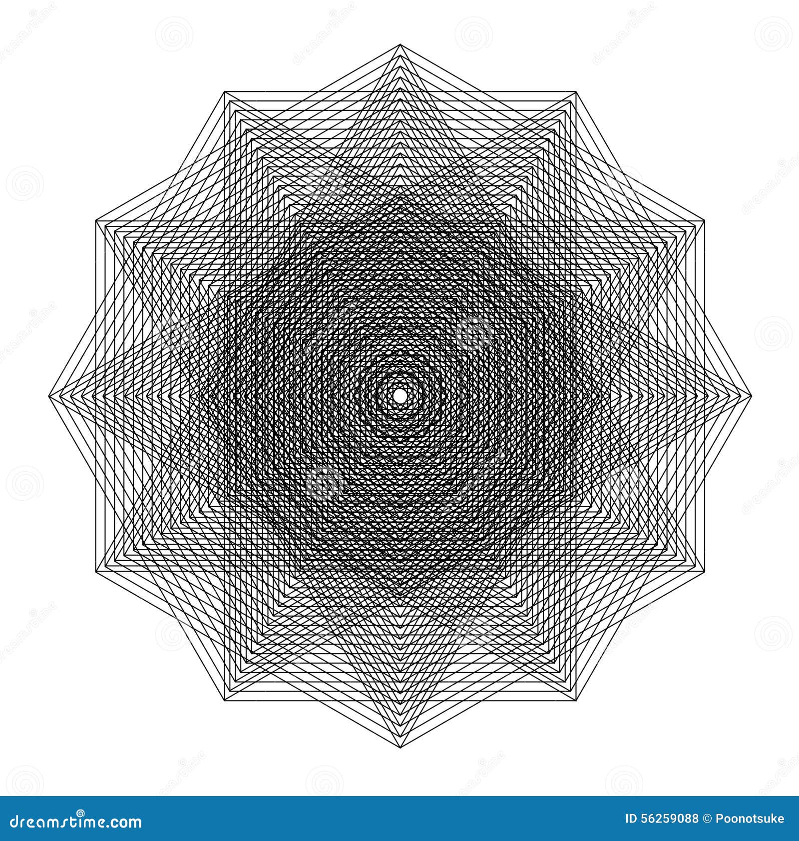 Vector File of Star Geometric Shapes on White Stock Vector ...