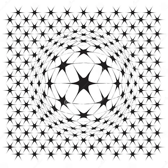 Vector File of Star Illusion Shapes on White Stock Vector ...