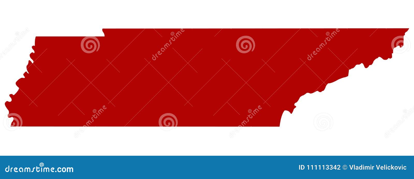 Tennessee Map - State in the Southeastern Region of the United States ...