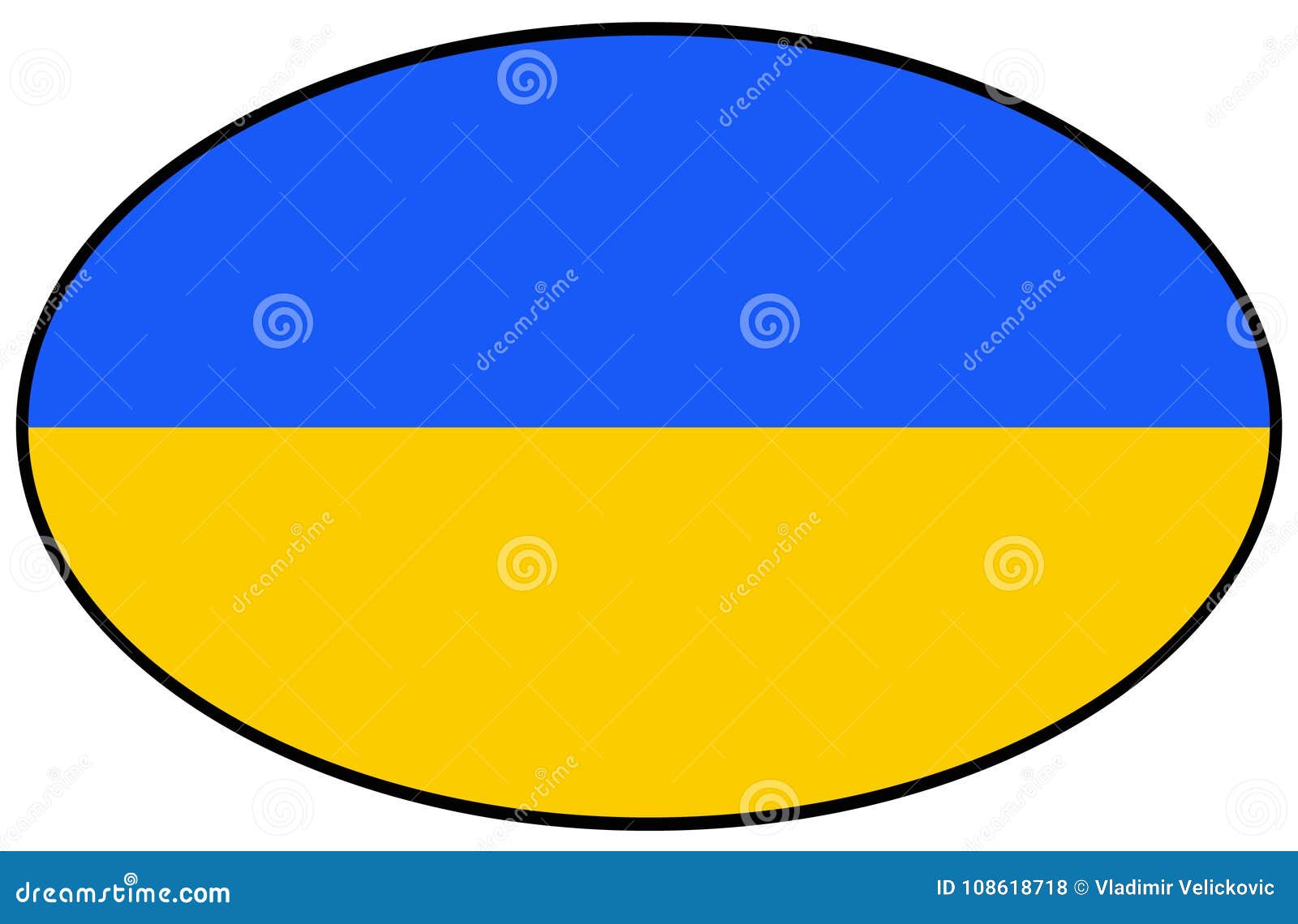 Ukraine Flag - Sovereign State in Eastern Europe Stock Vector ...