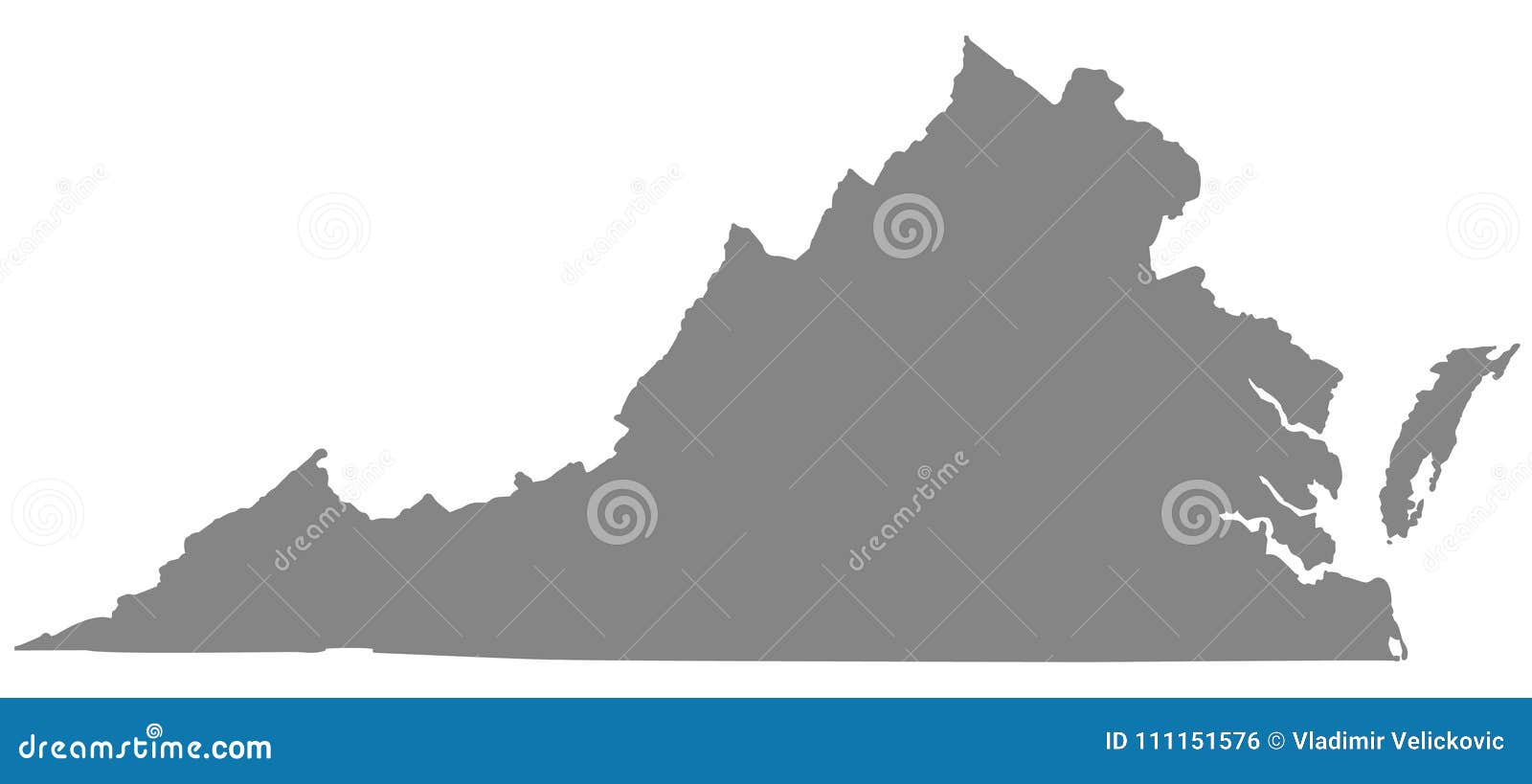 Virginia Map - State in the Southeastern and Mid-Atlantic Regions of ...