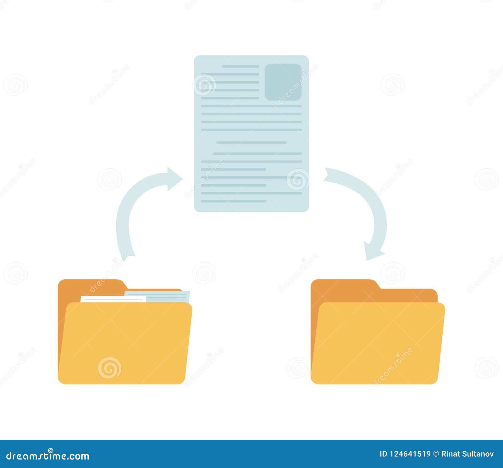 Vector Files Copy in Folders - Full and Empty Stock Vector ...