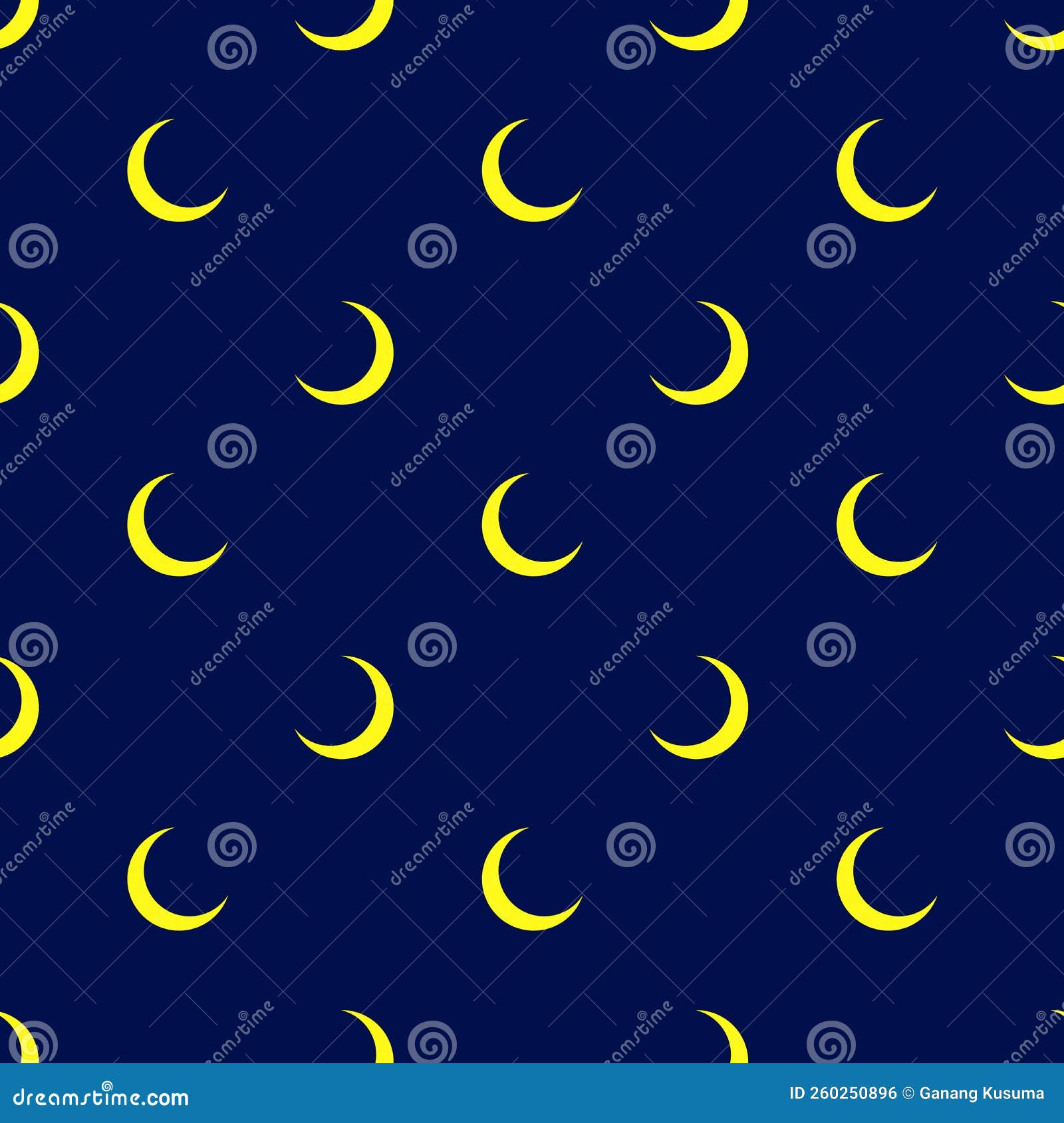 Vector Files Repeatable Seamless Pattern of Eclipse Moon Shape Stock ...