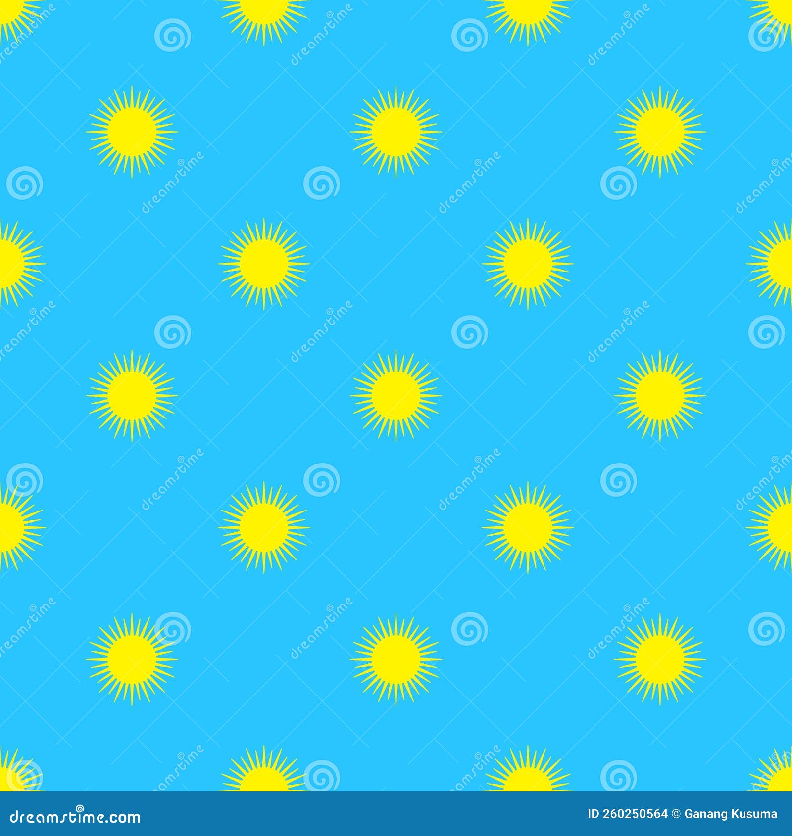 Vector Files Repeatable Seamless Pattern of Sun Shape Stock Vector ...