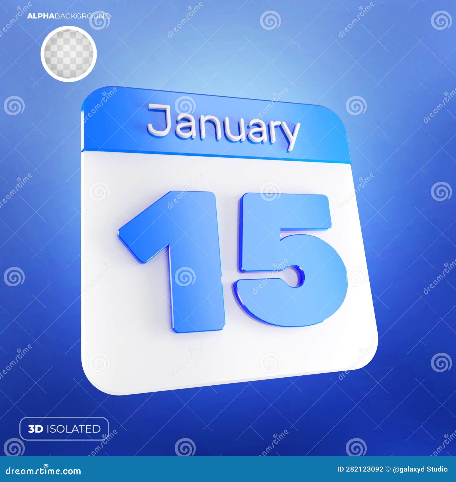 Calendar 15 Jamuary 3d Premium Psd Stock Vector - Illustration of ...