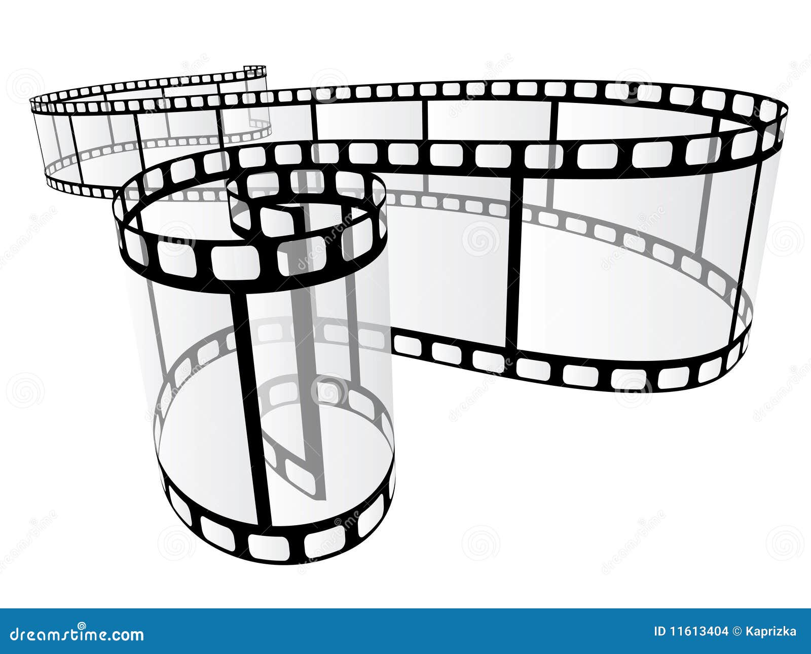 Vector film strip stock illustration. Illustration of footage - 11613404