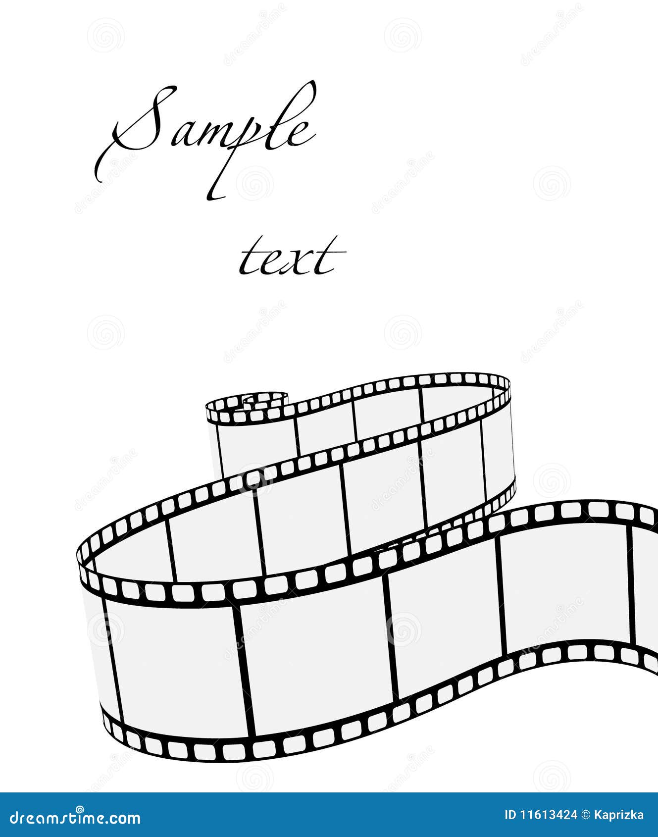 Vector film strip stock vector. Illustration of close - 11613424