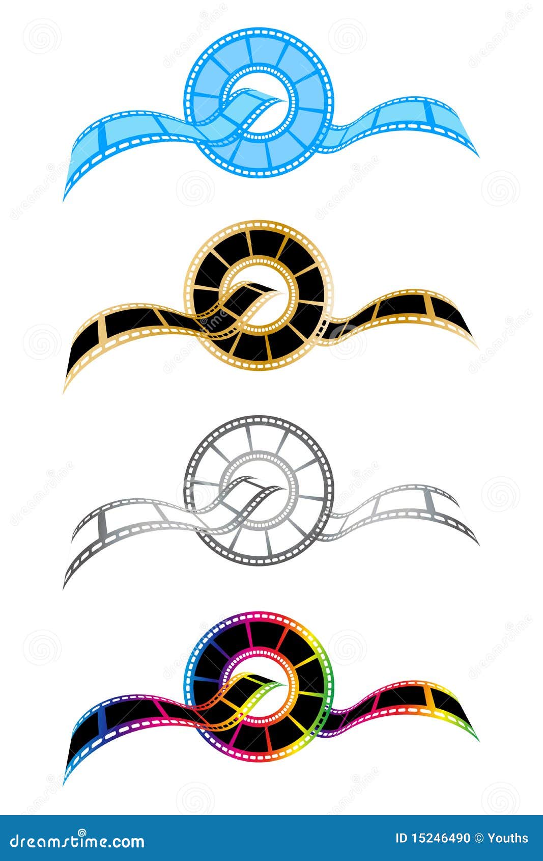 Vector Film Strip stock vector. Illustration of director - 15246490