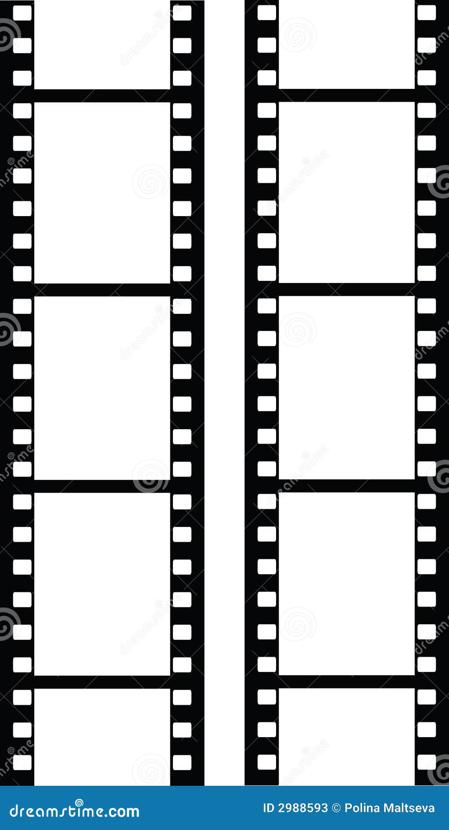 Vector filmstrip stock vector. Illustration of screen - 2988593