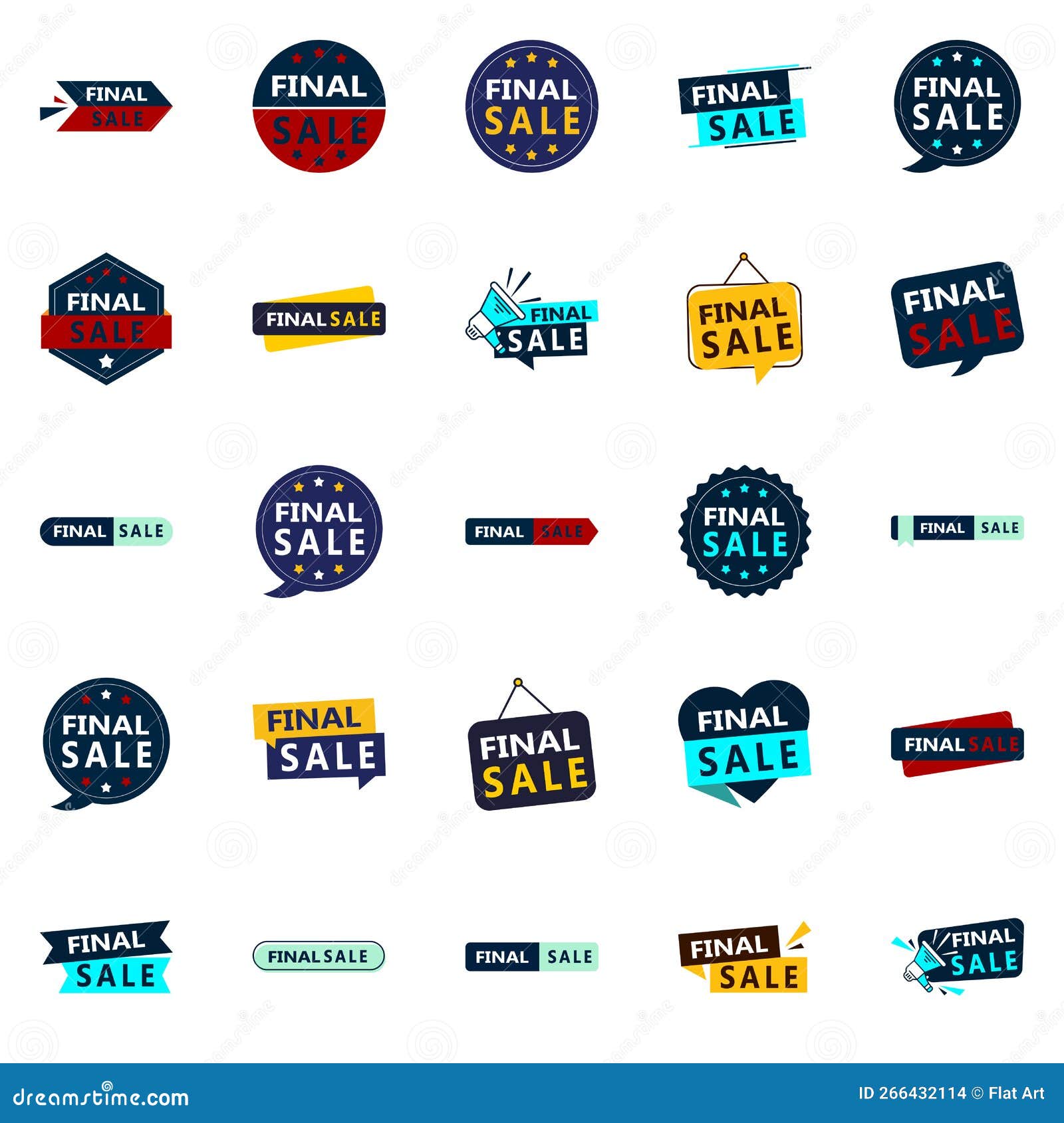 25 Vector Final Sale Banners for Websites and Social Media Stock Vector ...