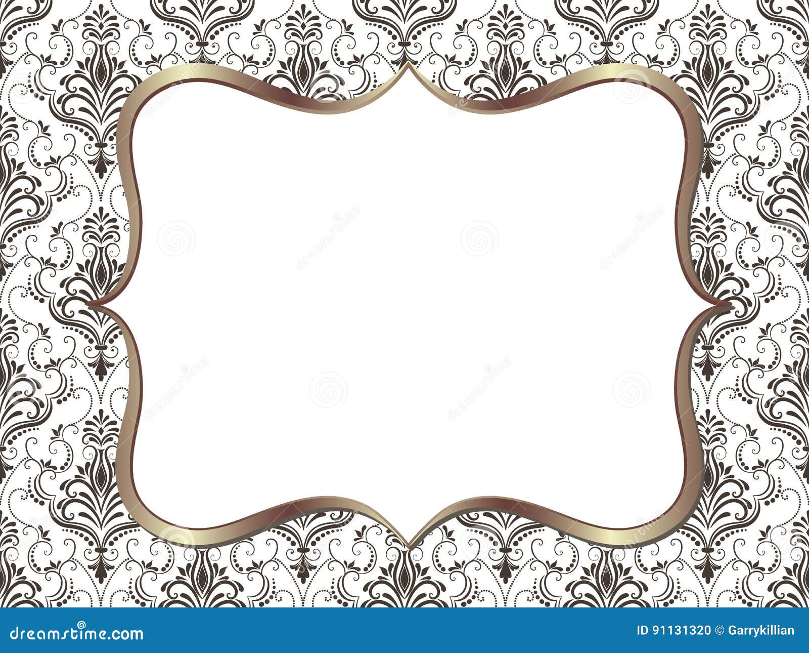 Vector Fine Floral Square Frame. Decorative Element for Invitations and ...
