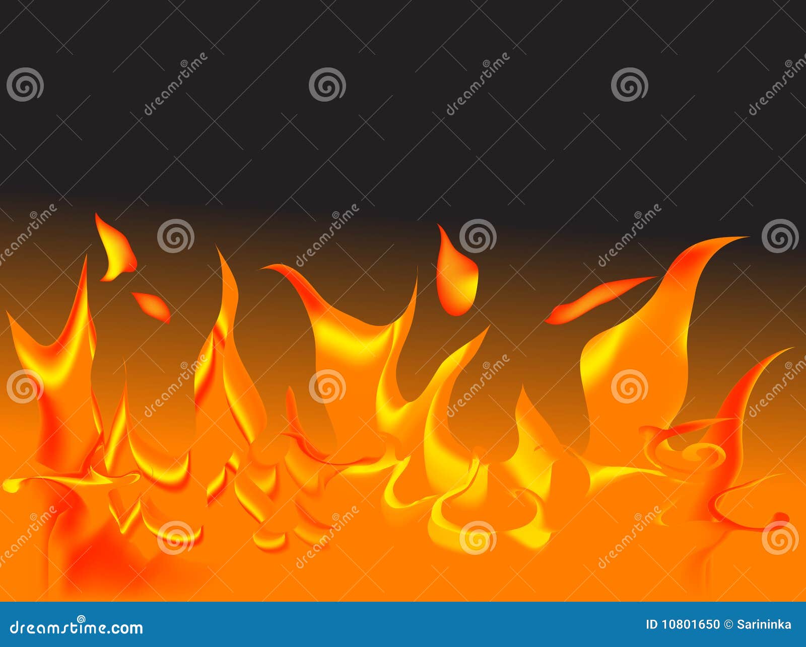 Vector fire stock vector. Illustration of yellow, fiery - 10801650