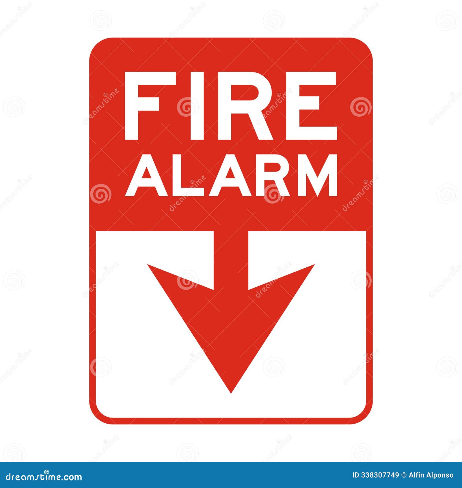 Vector Fire Alarm Symbol Sign Stock Vector - Illustration of vector ...