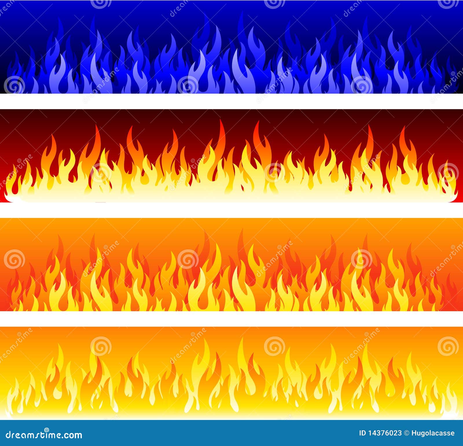 Vector fire banners stock vector. Illustration of rocket - 14376023