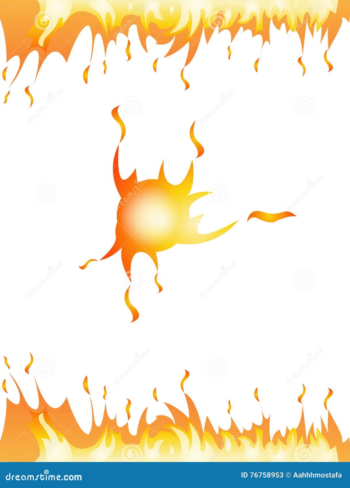 Vector fire design stock illustration. Illustration of elements - 76758953