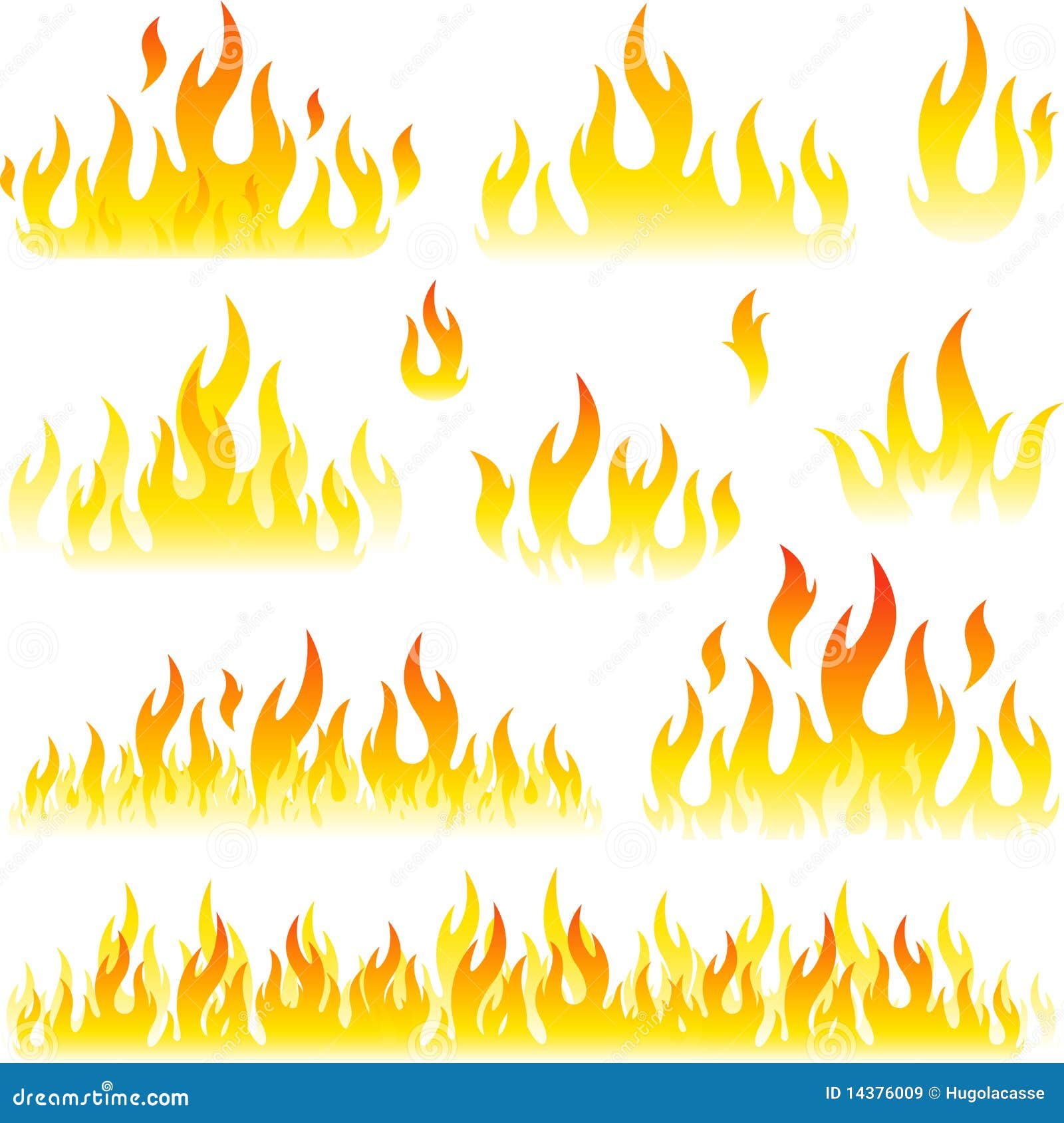 Vector fire designs stock vector. Illustration of heat - 14376009