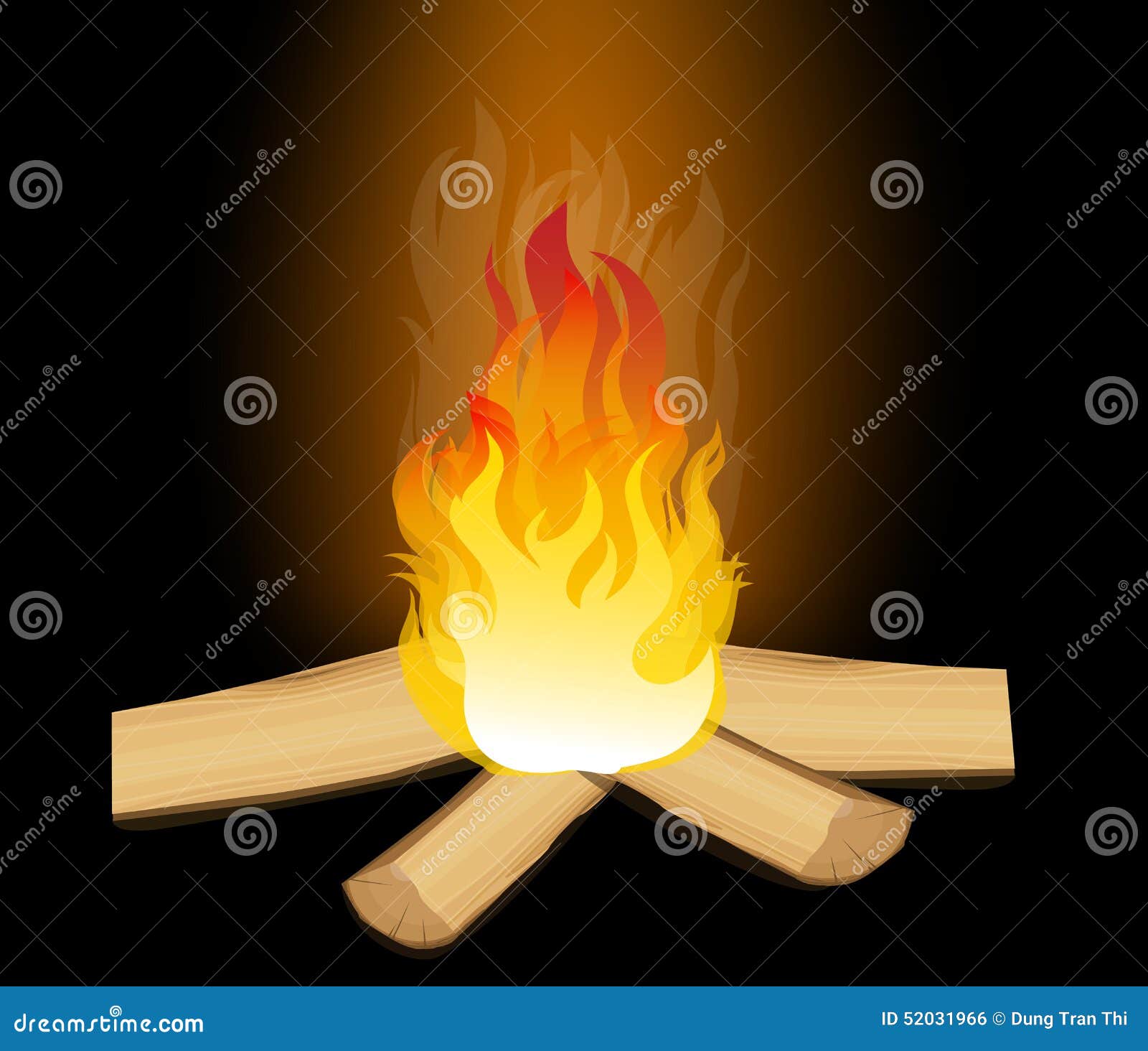 Vector of Fire Elements stock vector. Illustration of campfire - 52031966