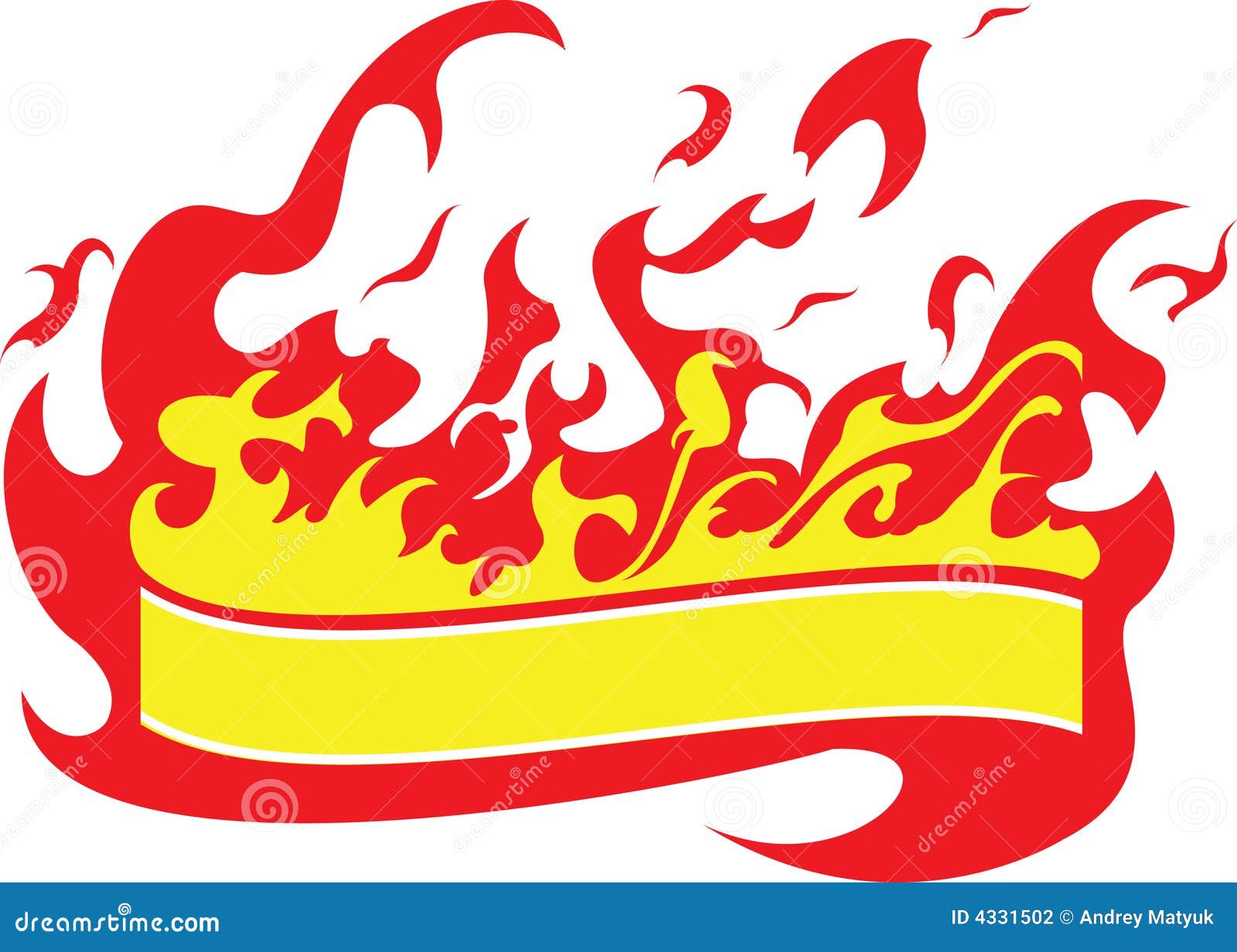 Vector fire frame stock vector. Illustration of design - 4331502
