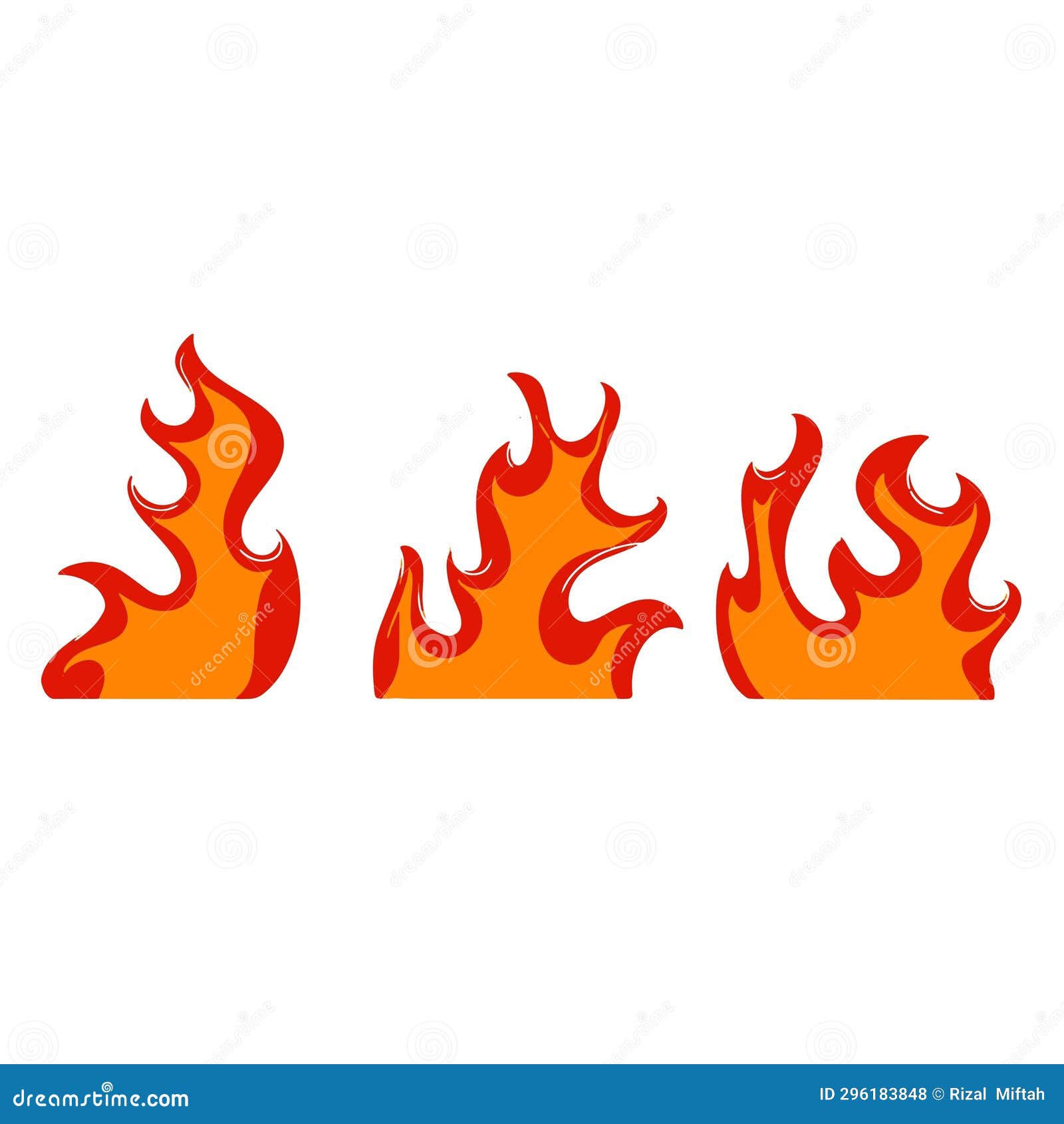 Vector Fire Motif Ornament Illustration Design Stock Illustration ...
