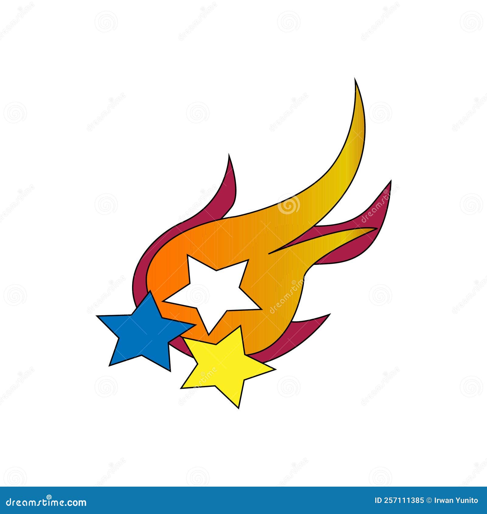 Vector Fire Star Illustration Design Art Stock Vector - Illustration of ...