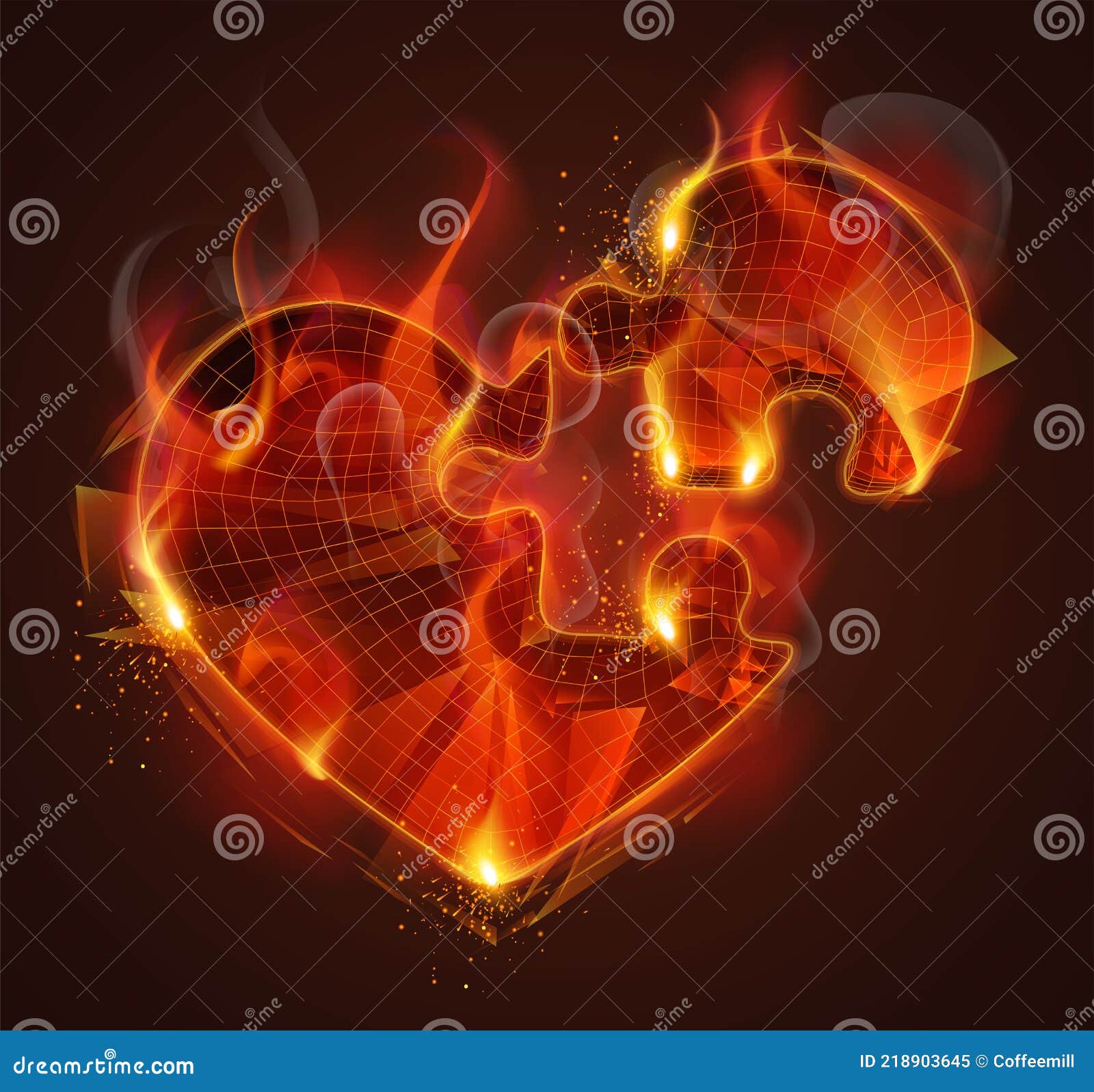 Vector Fire Symbol. Bright Burning Stock Vector - Illustration of ...