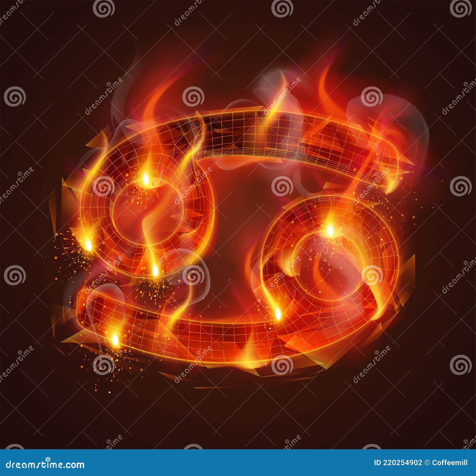 Vector Fire Symbol. Bright Burning Stock Vector - Illustration of ...