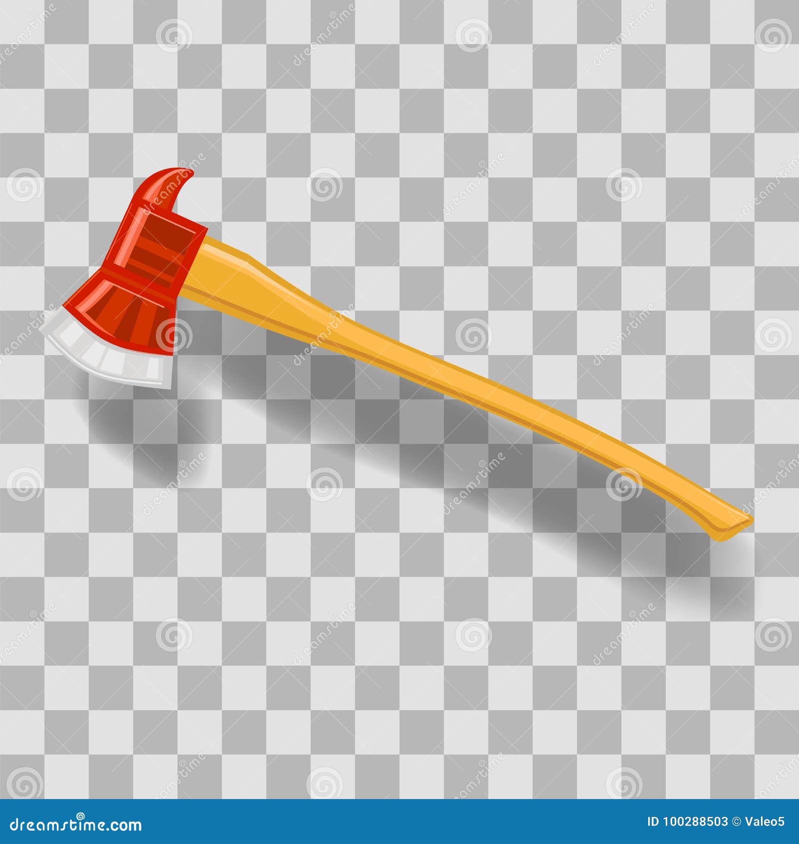 Vector Firefighter Axe Icon Stock Vector - Illustration of iron, fire ...