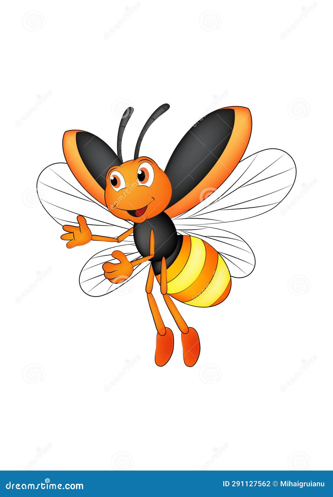 Vector Firefly Cartoon Character Vector Stock Vector - Illustration of ...