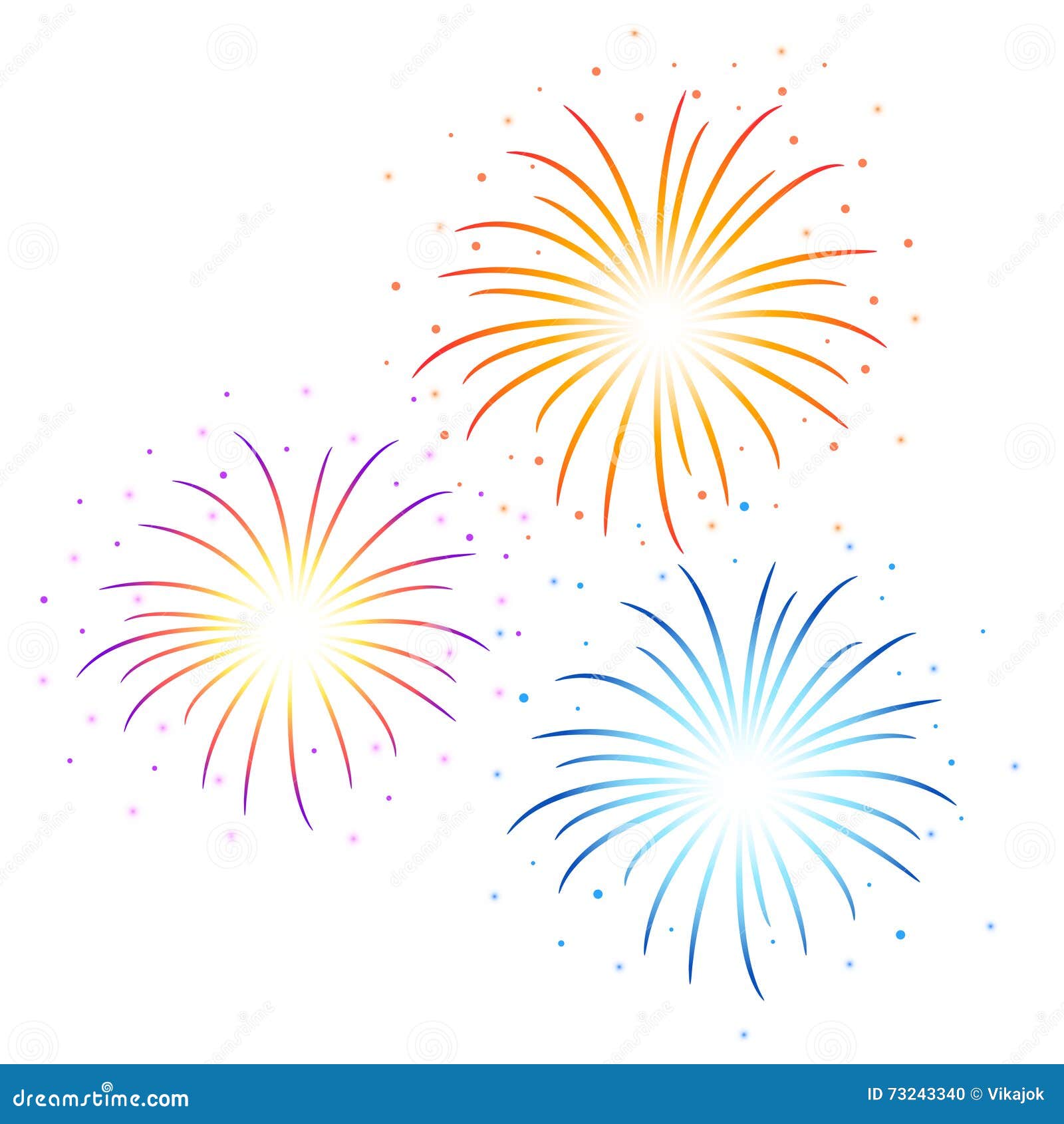 Vector Illustration. Firework. Cartoon Vector | CartoonDealer.com #41867317