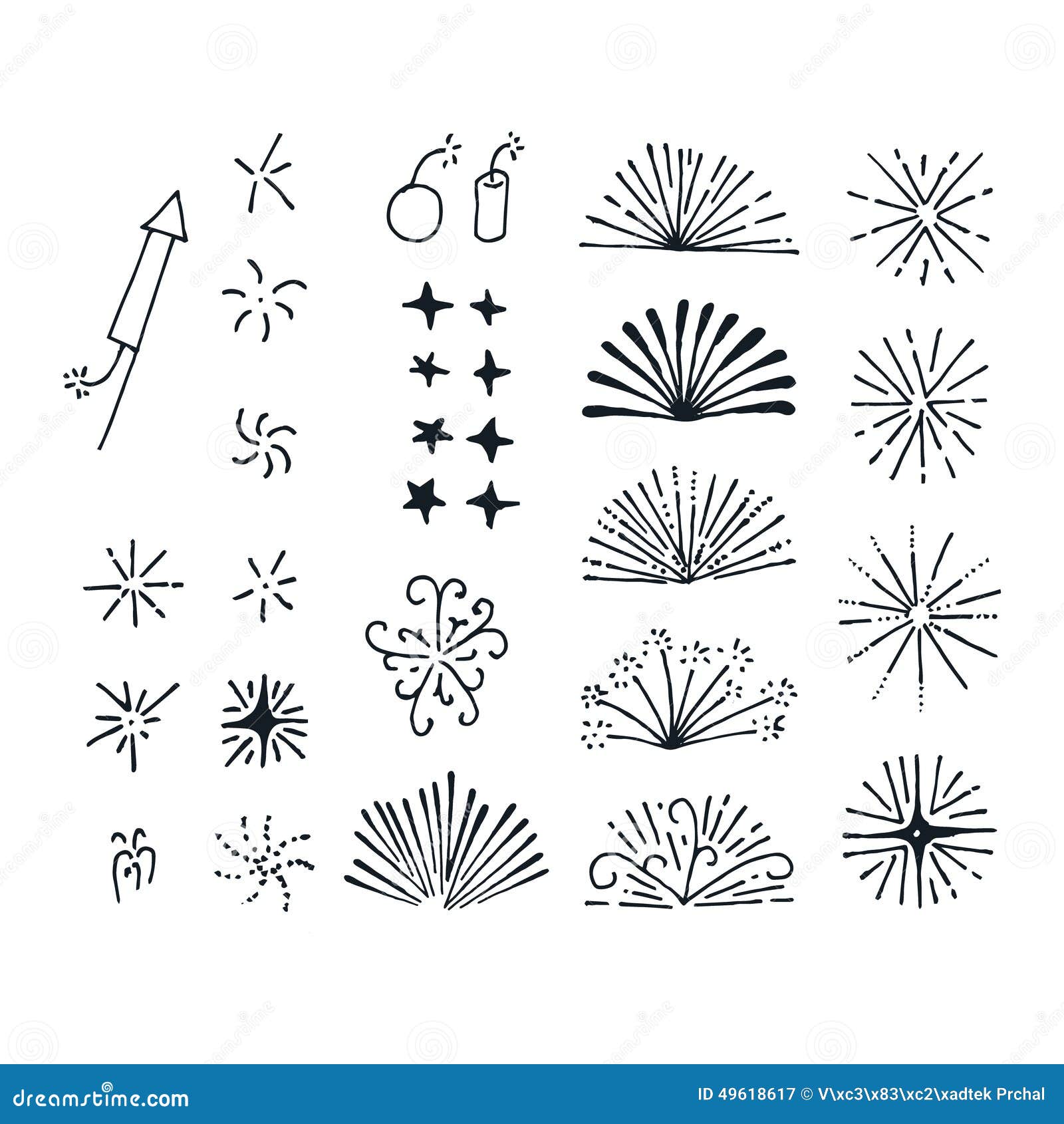 Fireworks Elements Animation Set On Transparent Background Vector ... Fireworks Elements Animation Set On Transparent Background Vector ...