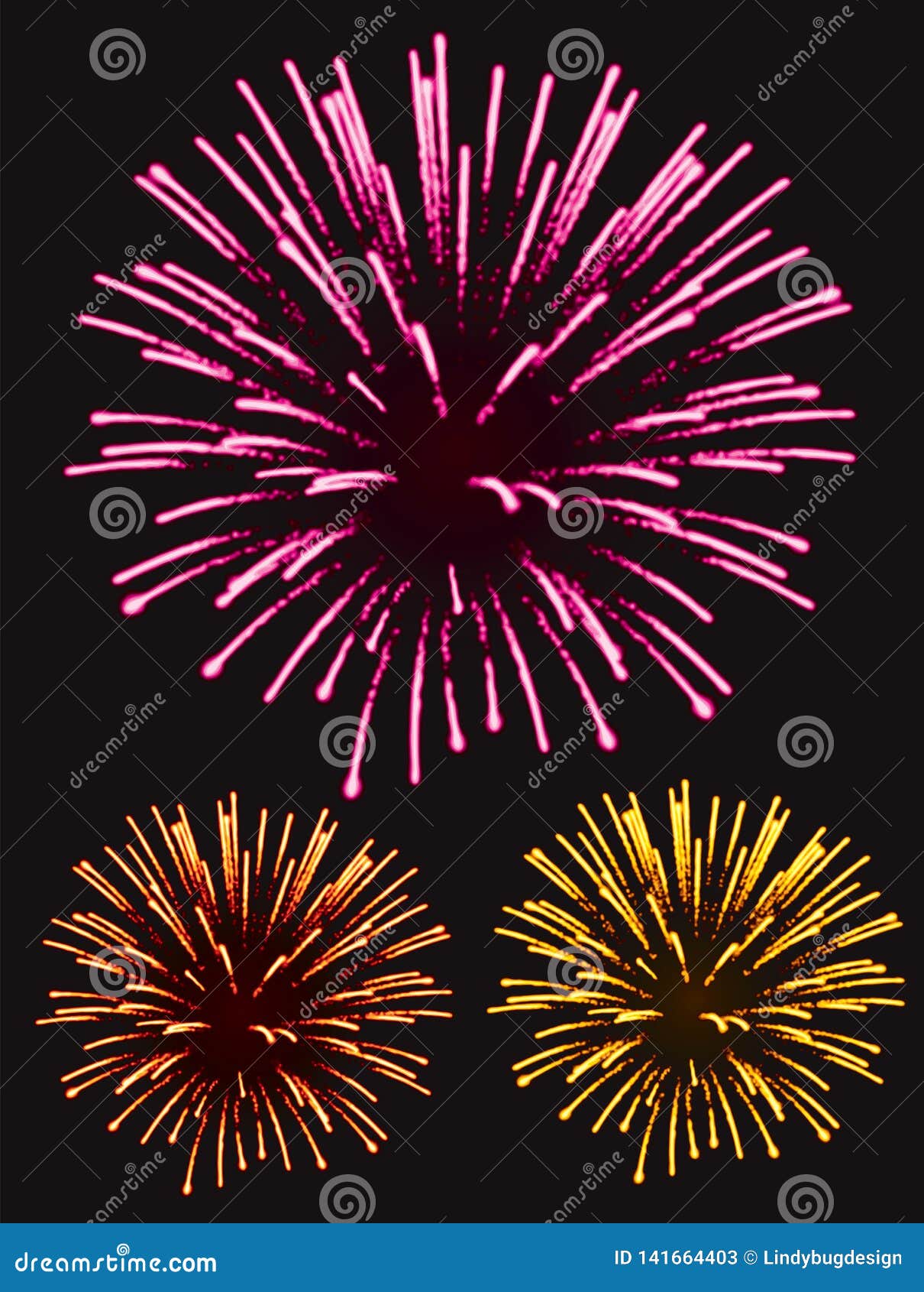 Fireworks Exploding Over Football Stadium Stock Photo | CartoonDealer ...