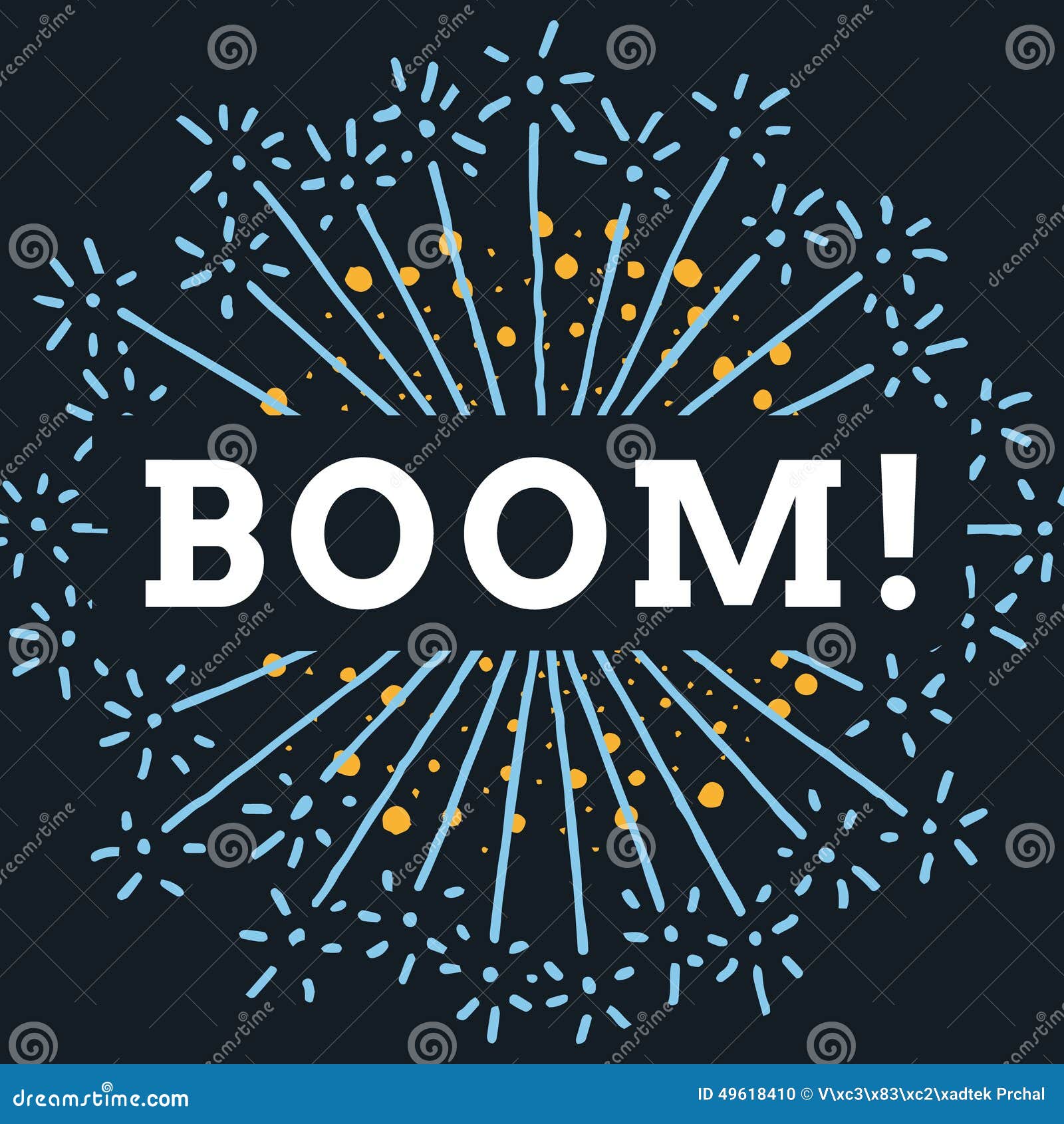 Vector fireworks explosion stock vector. Illustration of crafted - 49618410